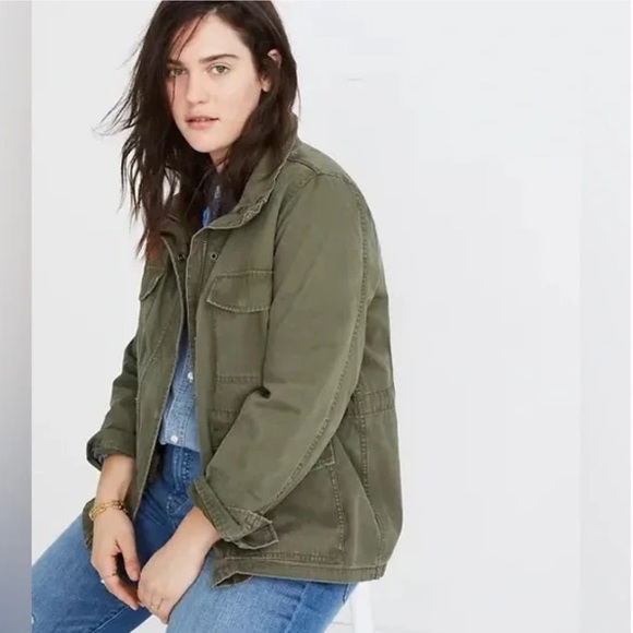 Madewell | Jackets & Coats | Madewell Green Utility Jacket | Poshmark